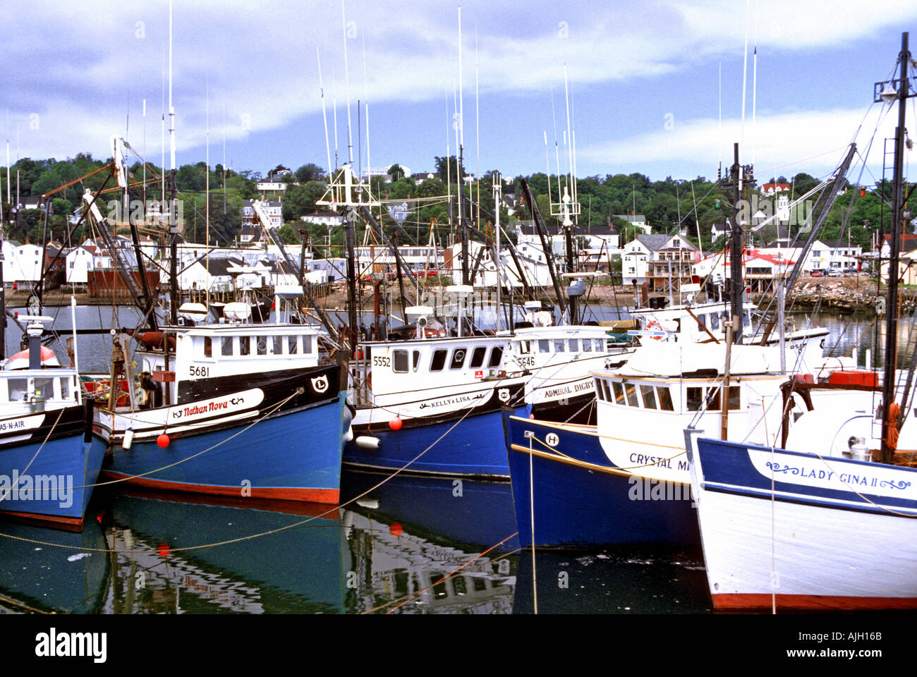 Fishing pier Digby Nova Scotia Canada Stock Photo - Alamy