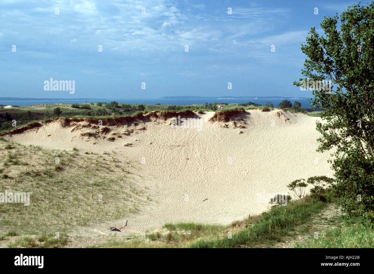 Michigan Sleeping Bear Sand Dunes on Lake Michigan 2 Stock Photo - Alamy