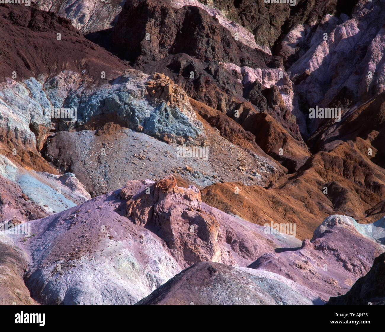 Colours caused by the oxidation of metals at the Artists Palette in ...