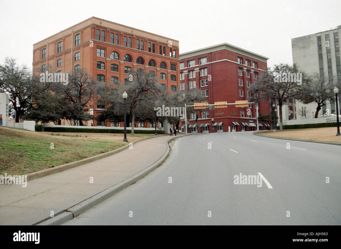 The Dallas Texas school book depository site on Commerce Street of the ...