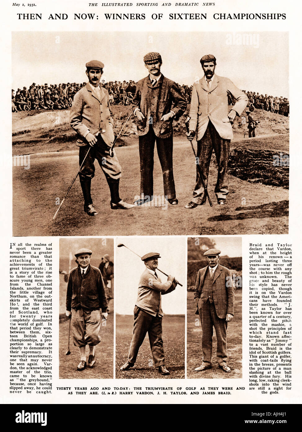 Harry vardon golf hi-res stock photography and images - Alamy