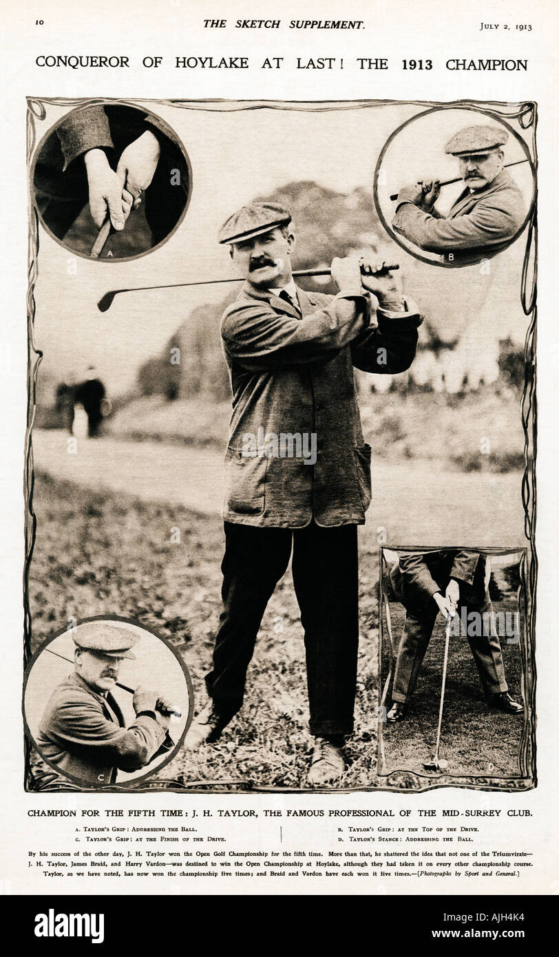 Jh taylor golf hi-res stock photography and images - Alamy