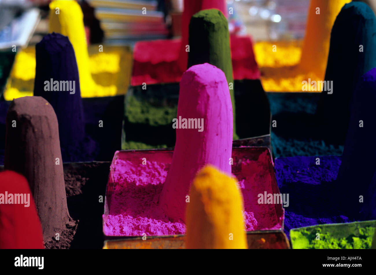 colourful dyes, India Stock Photo - Alamy