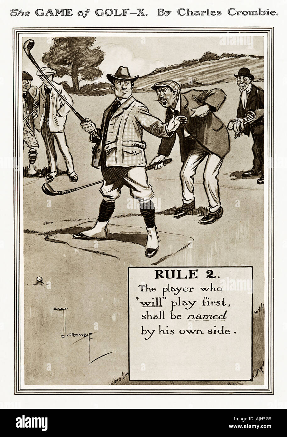Rules Of Golf X Chas Crombies guide to the Edwardian rules The player ...