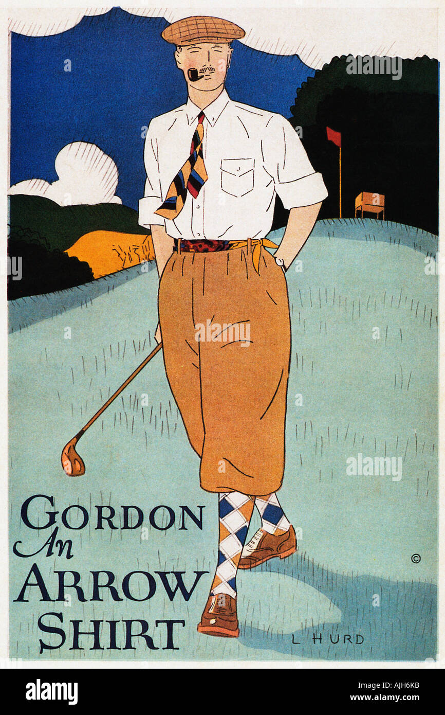 Arrow Shirts 1910 advert for the American mens shirts Stock Photo - Alamy