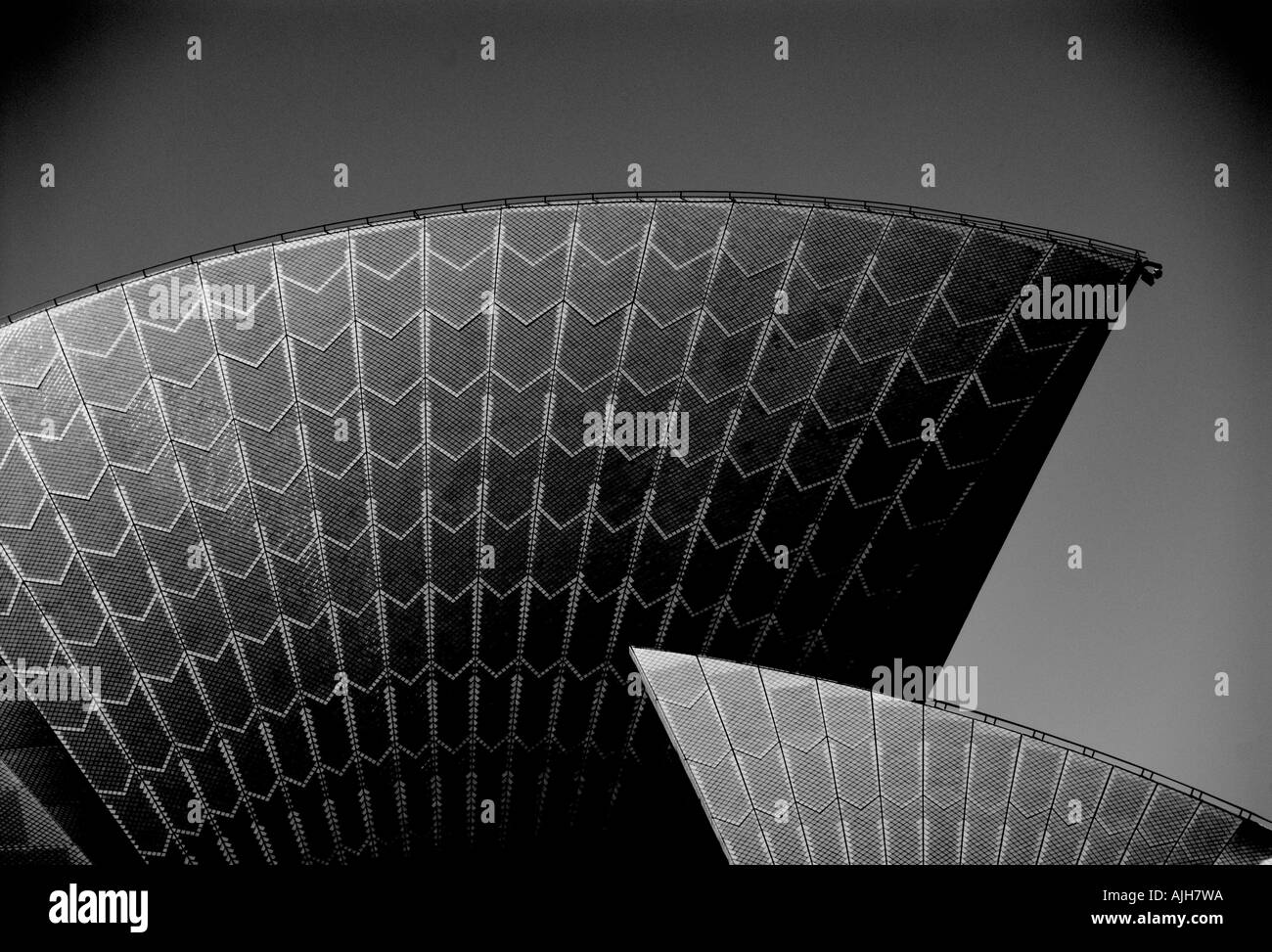 Sydney opera house roof detail Black and White Stock Photos & Images ...