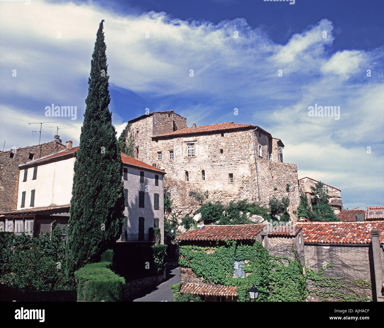 The Château at the Plus Beau Village of Seillans Stock Photo - Alamy