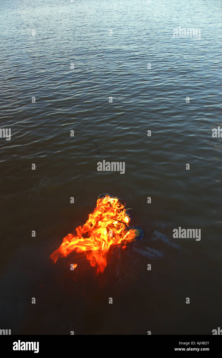 flames and water Stock Photo - Alamy