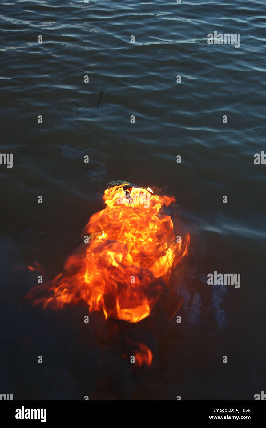 flames and water Stock Photo - Alamy