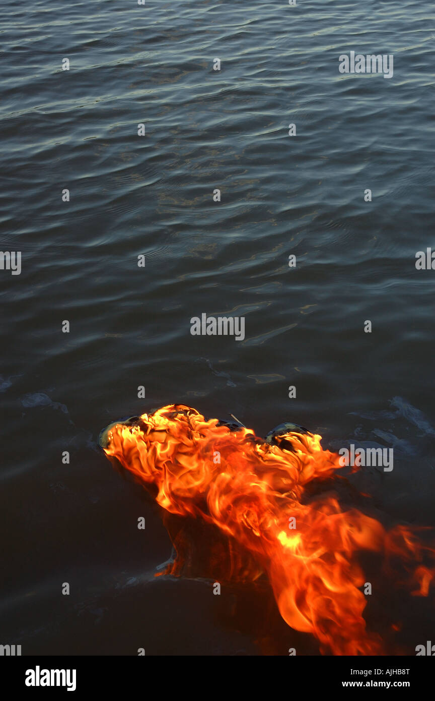 flames and water Stock Photo - Alamy