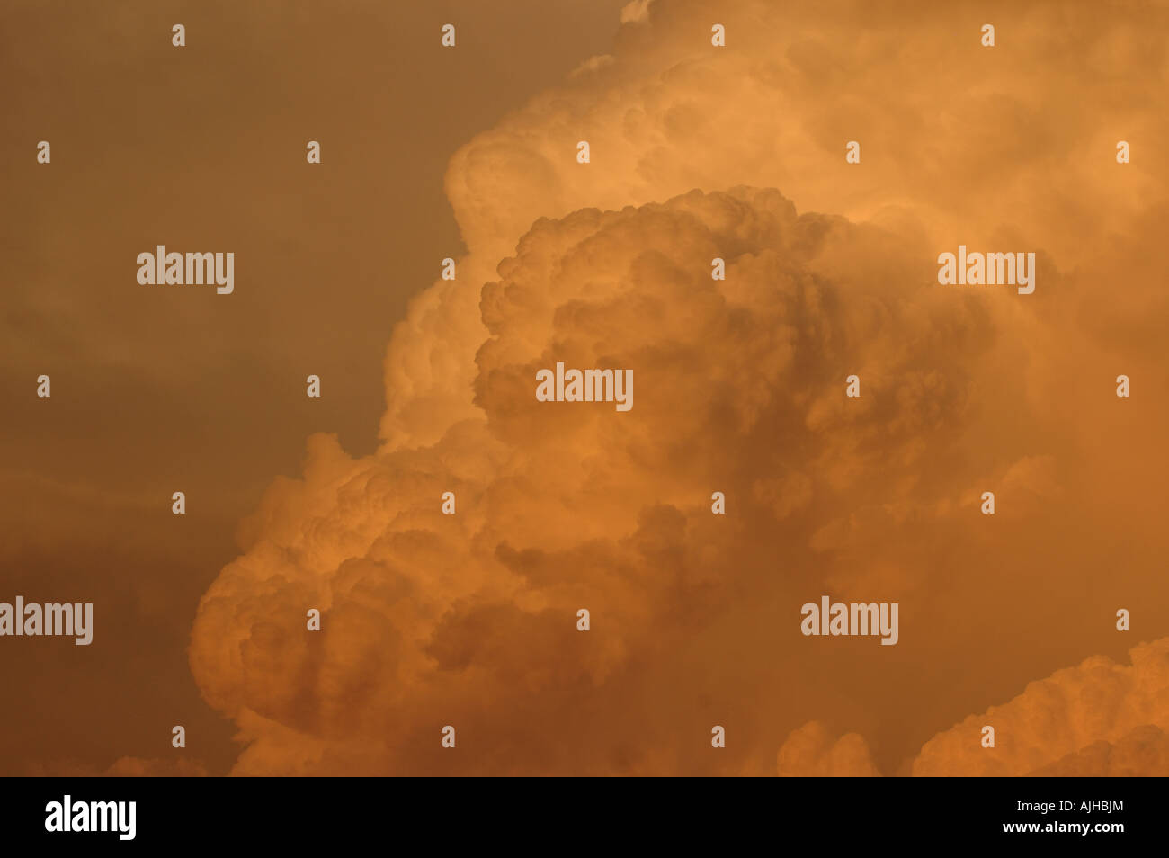 orange storm cloud real colour not photoshopped Stock Photo - Alamy