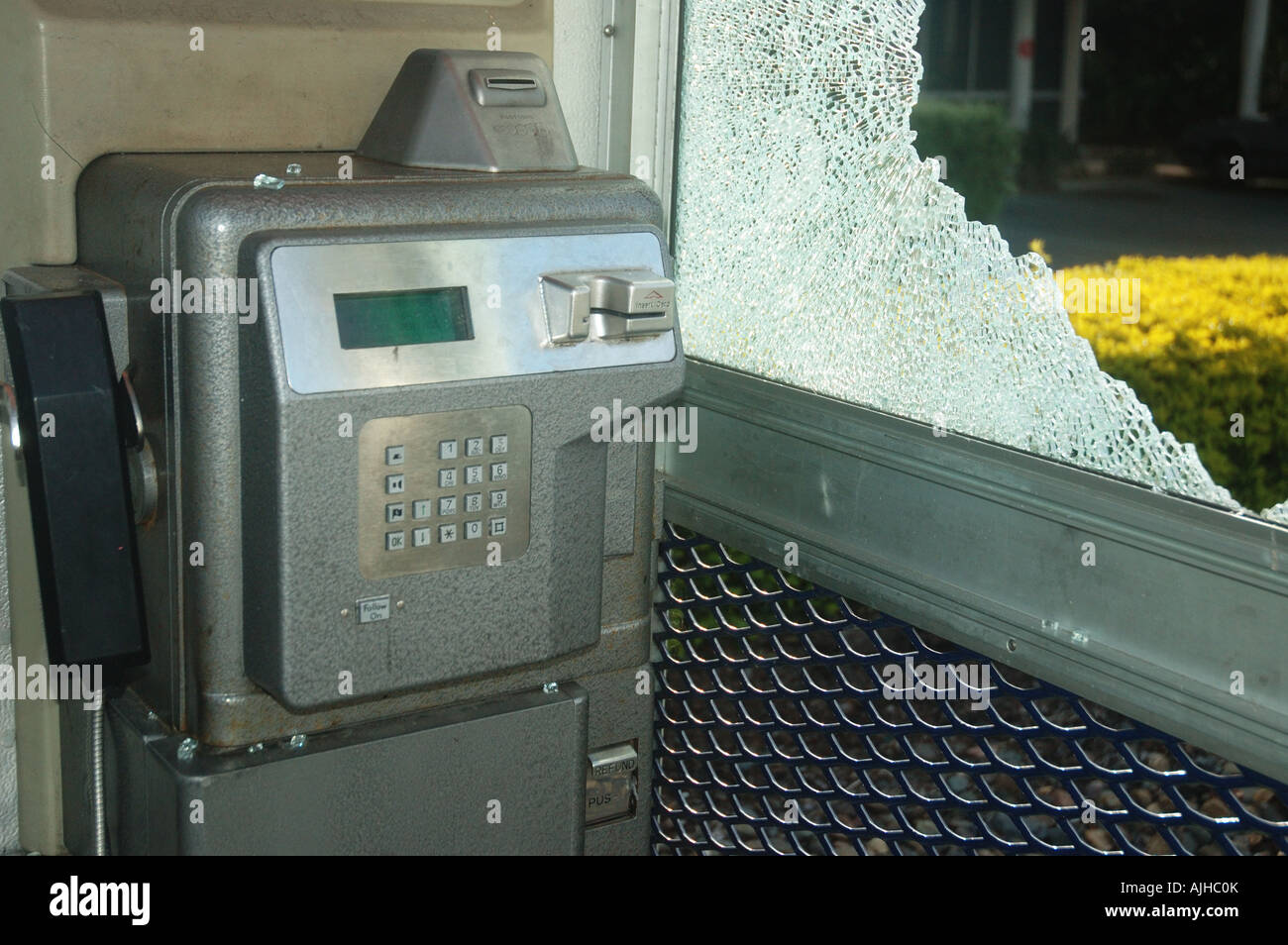 Vandalized Phone Box High Resolution Stock Photography and Images - Alamy