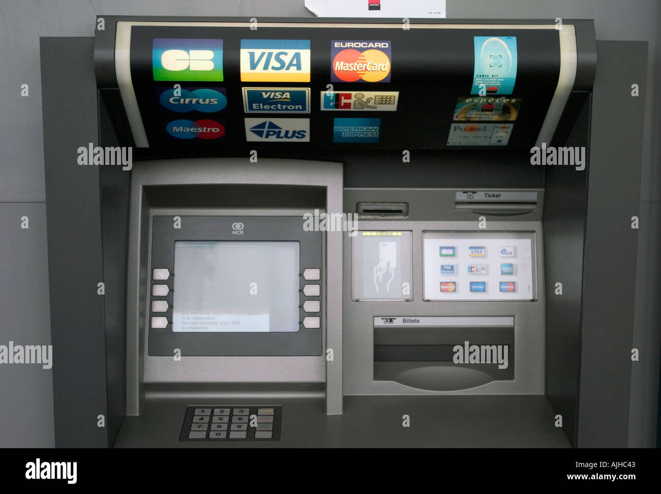 Automatic Teller machine france Stock Photo - Alamy