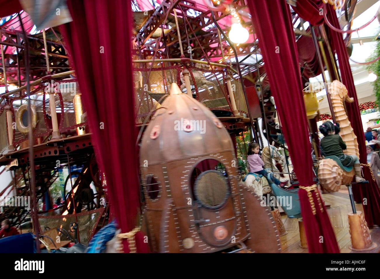 Old carousel in Nantes Stock Photo - Alamy