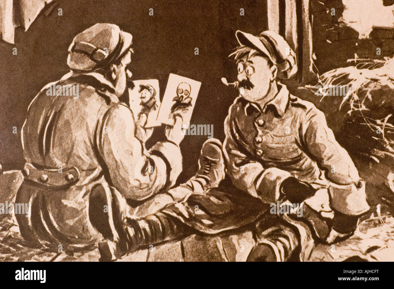 Ww1 soldiers drawing hi-res stock photography and images - Alamy