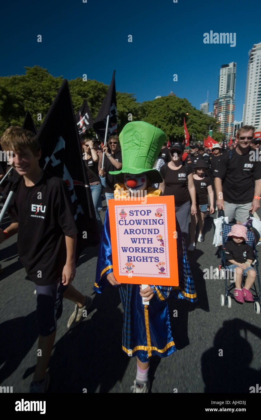 poster "Stop clowning round with workers rights Stock Photo - Alamy