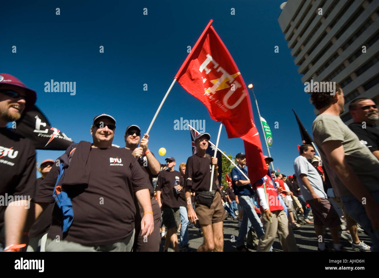 Trades union flag hi-res stock photography and images - Alamy