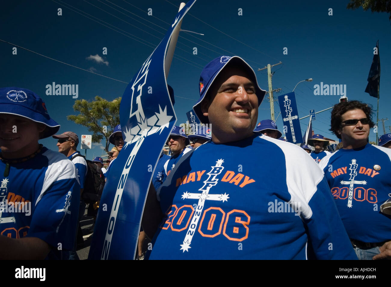 Smiling protester hi-res stock photography and images - Alamy