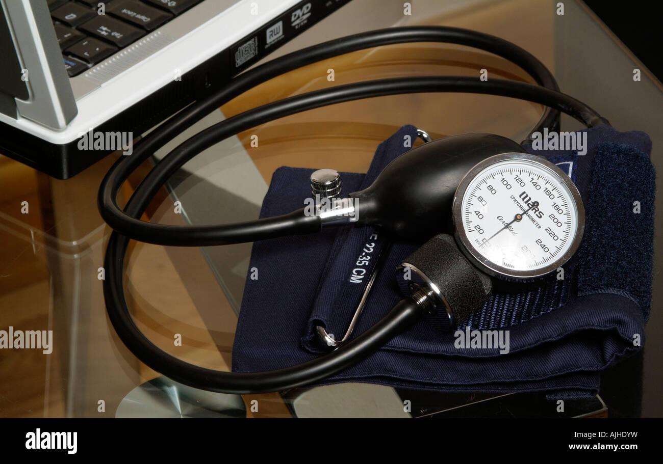 Aneroid Sphygmomanometer a Blood Pressure Monitor as used by the ...