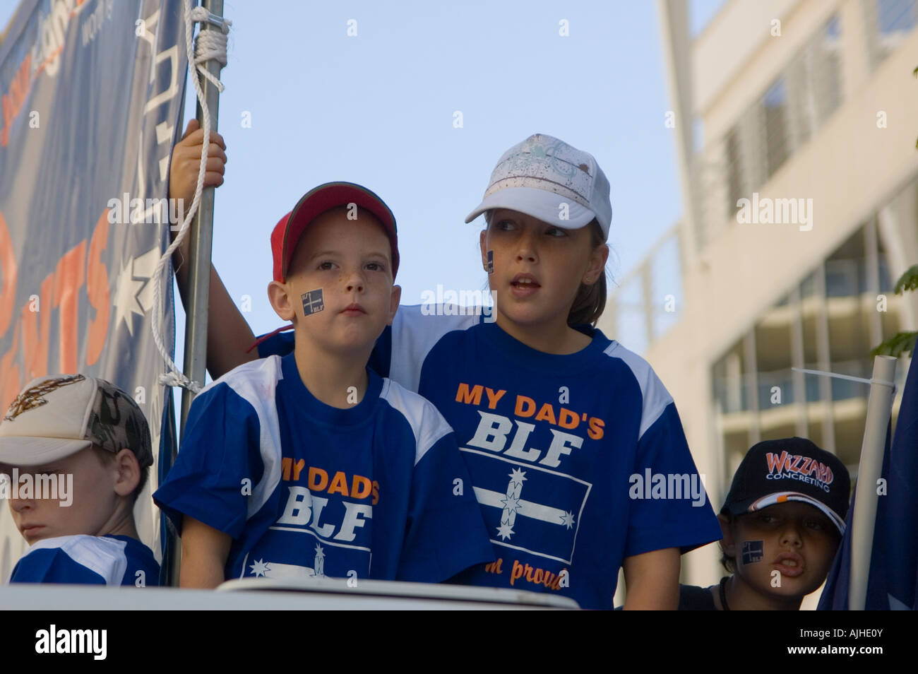 BLF union protest Stock Photo - Alamy