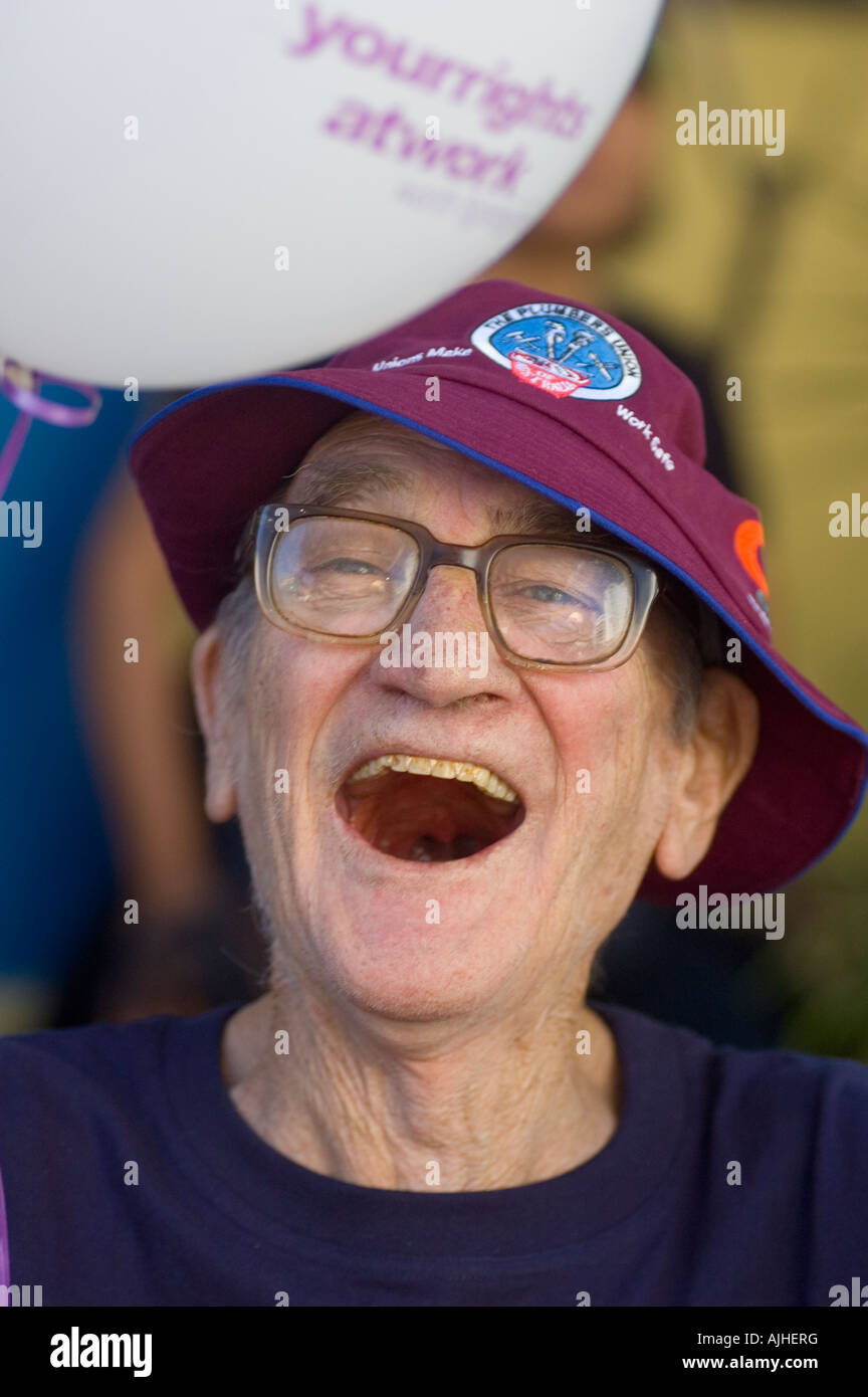 happy laughing old man Stock Photo - Alamy