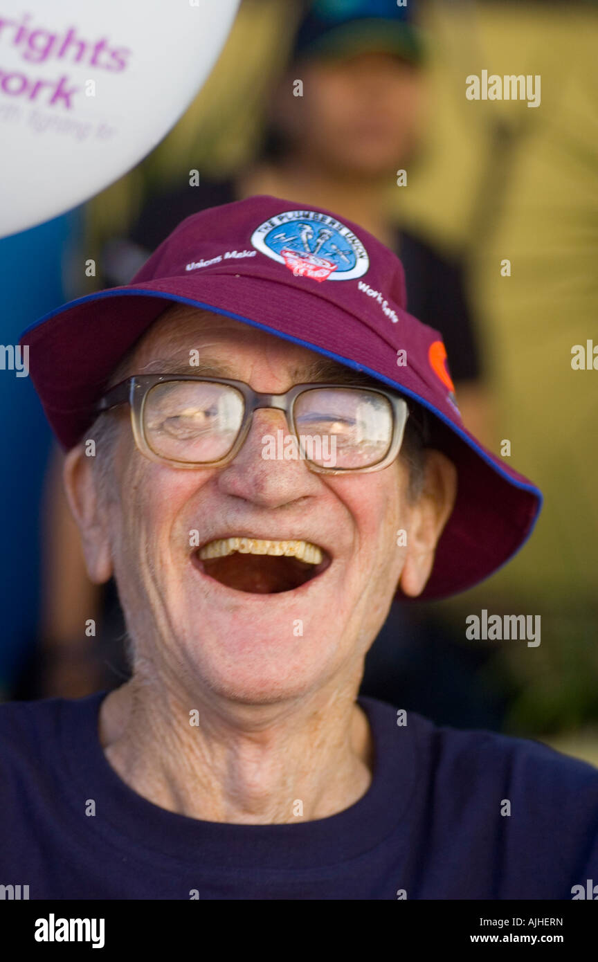 happy laughing old man Stock Photo - Alamy