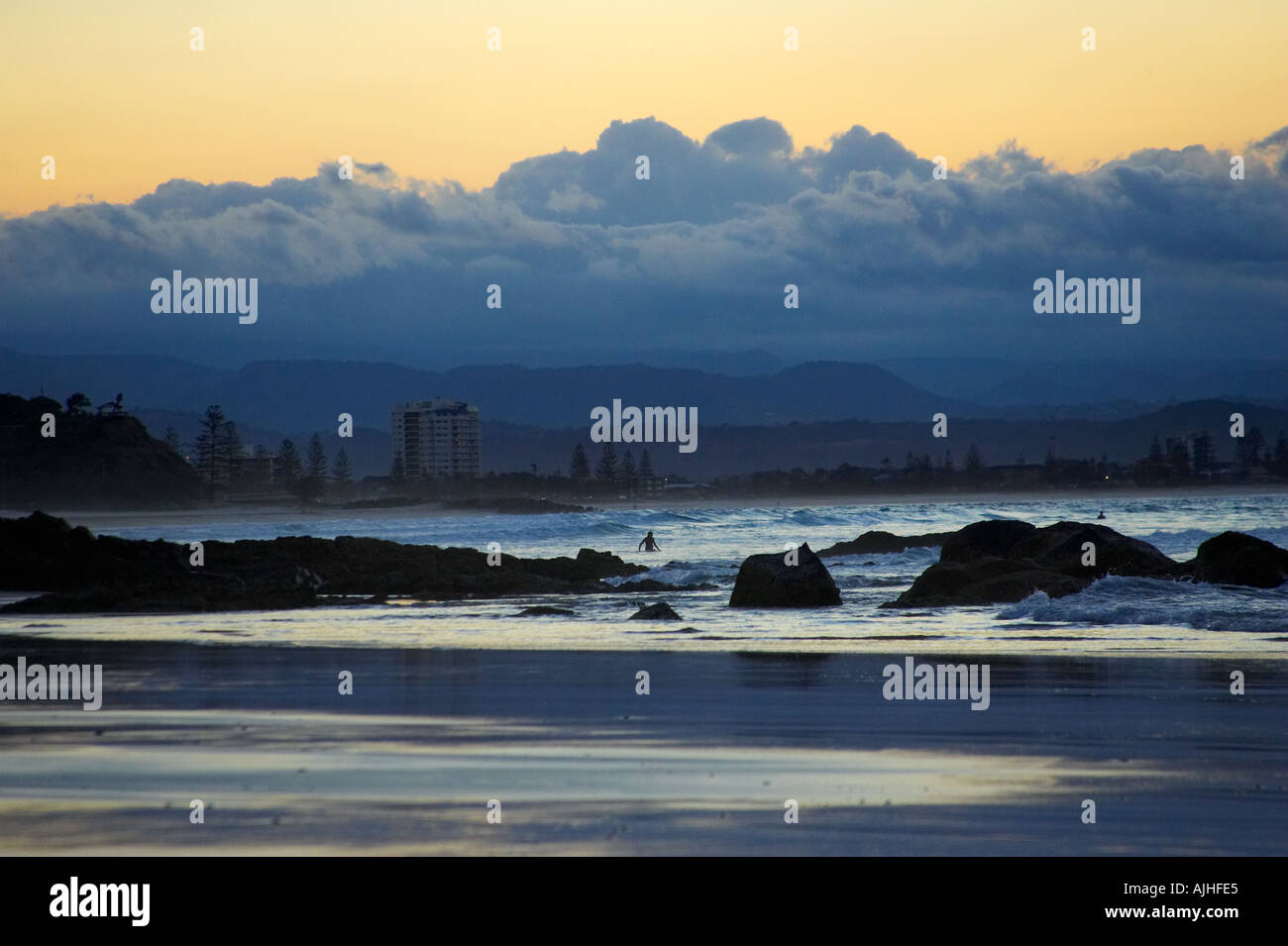 Snapper rocks gold coast sunset hi-res stock photography and images - Alamy