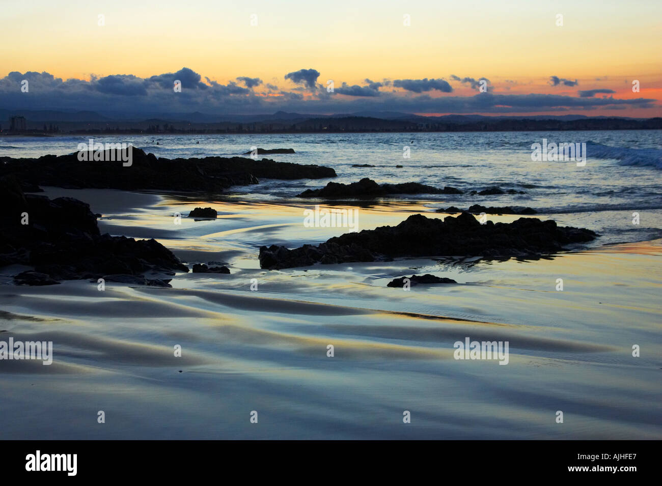 Snapper rocks gold coast sunset hi-res stock photography and images - Alamy