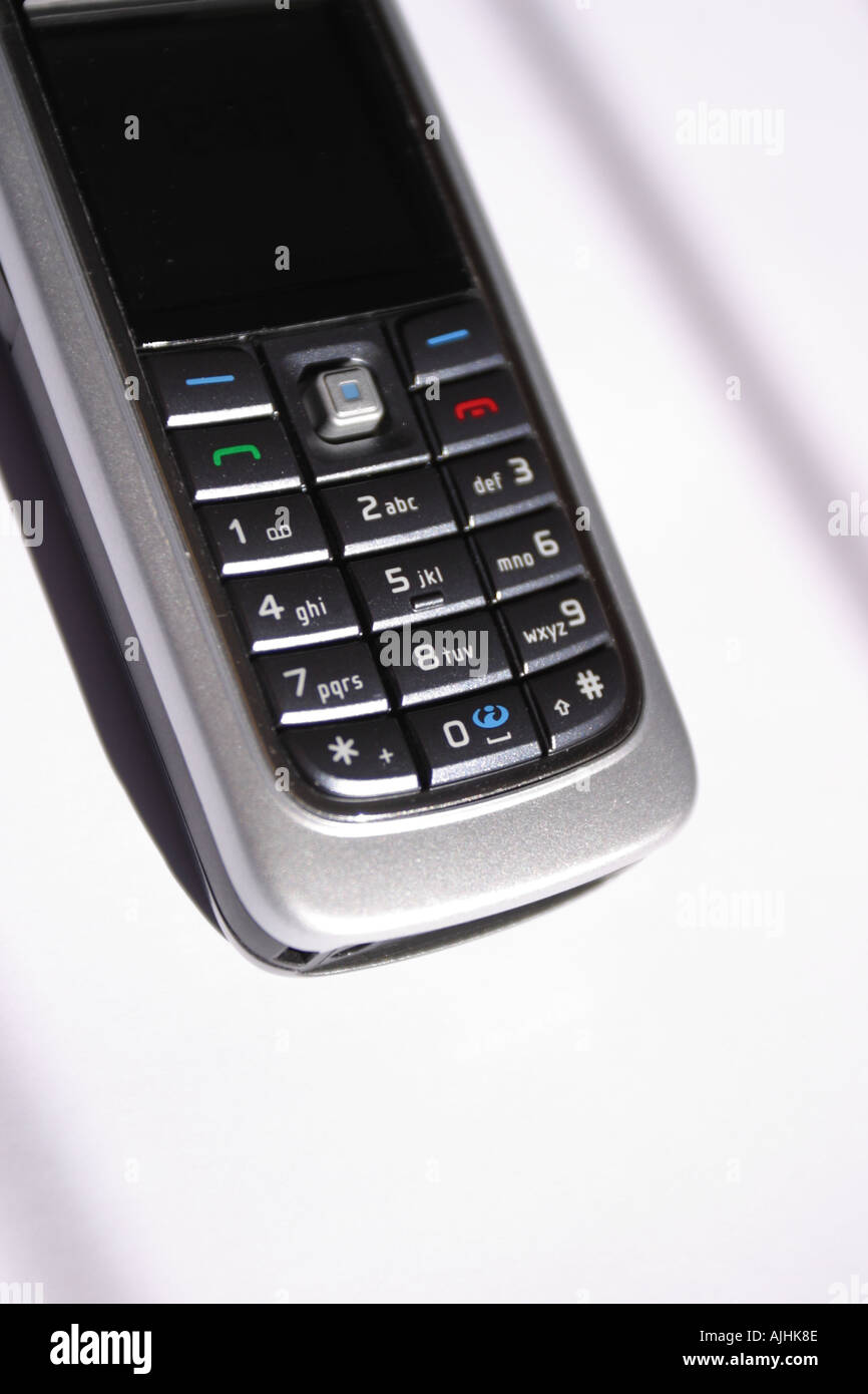 Mobil phone keypad on white background Stock Photo - Alamy