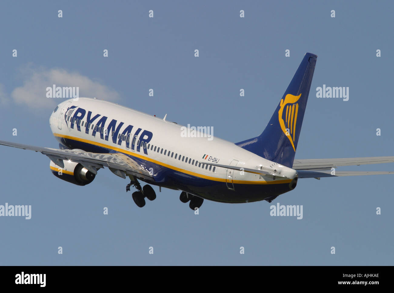 Ryanair airliner Boeing 737-800 plane taking off from Bristol regional ...