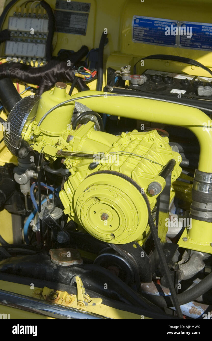 supercharger on Morris Minor 1000 engine Stock Photo - Alamy