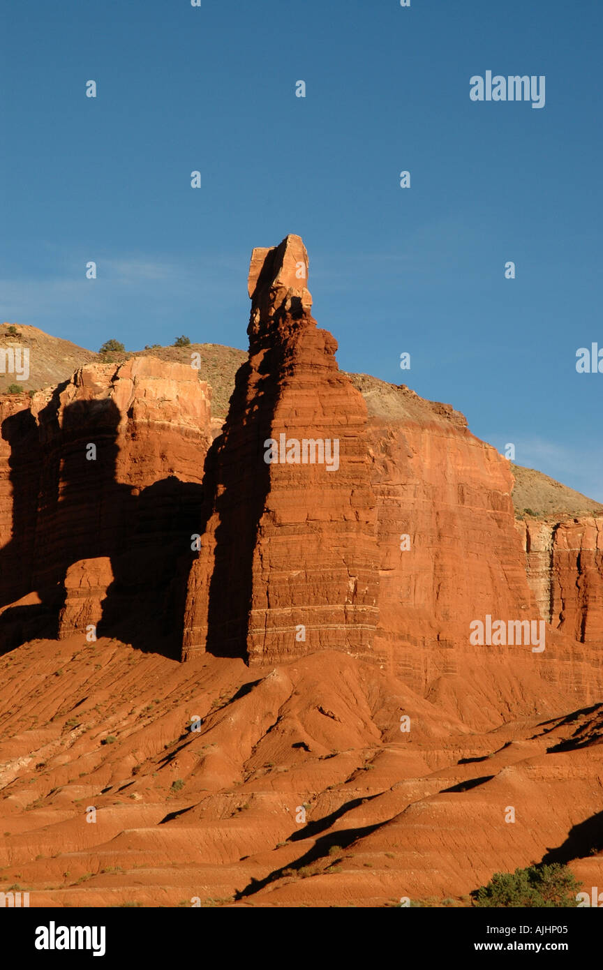 Utah Capitol Reef National Park Chimney Rock Stock Photo - Alamy