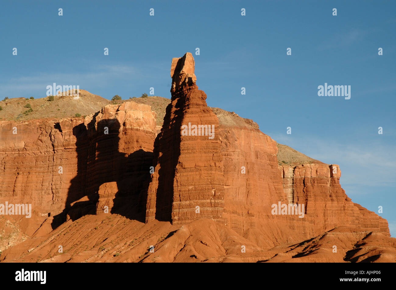 Utah Capitol Reef National Park Chimney Rock Stock Photo - Alamy