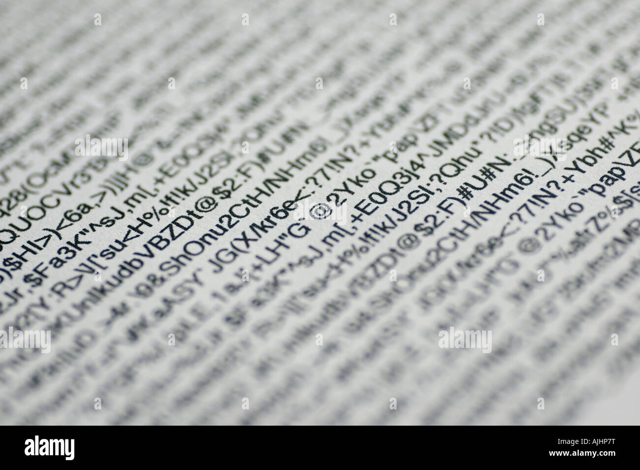 computer jargon text language on written page Stock Photo - Alamy