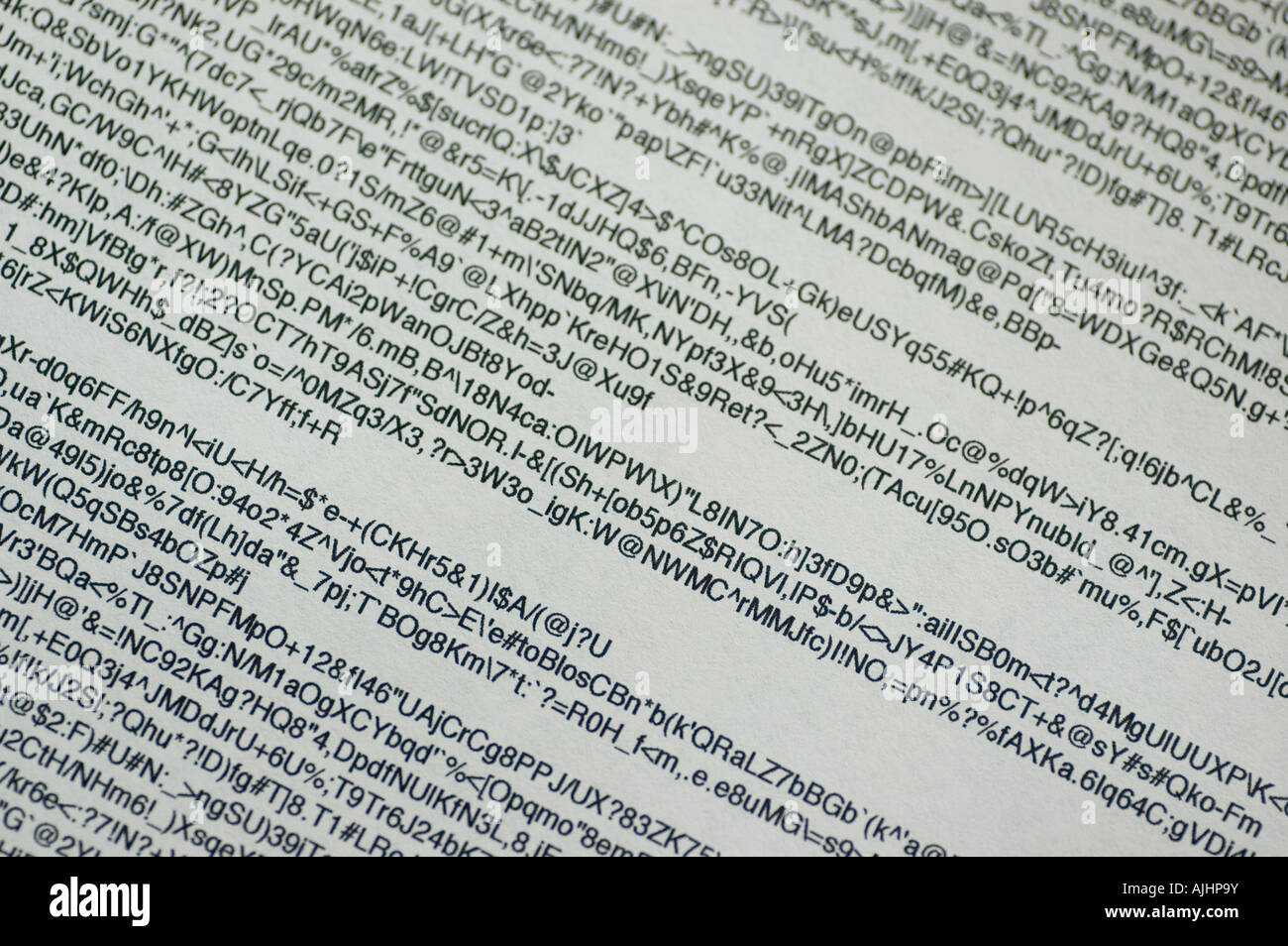 computer jargon text language on written page Stock Photo - Alamy