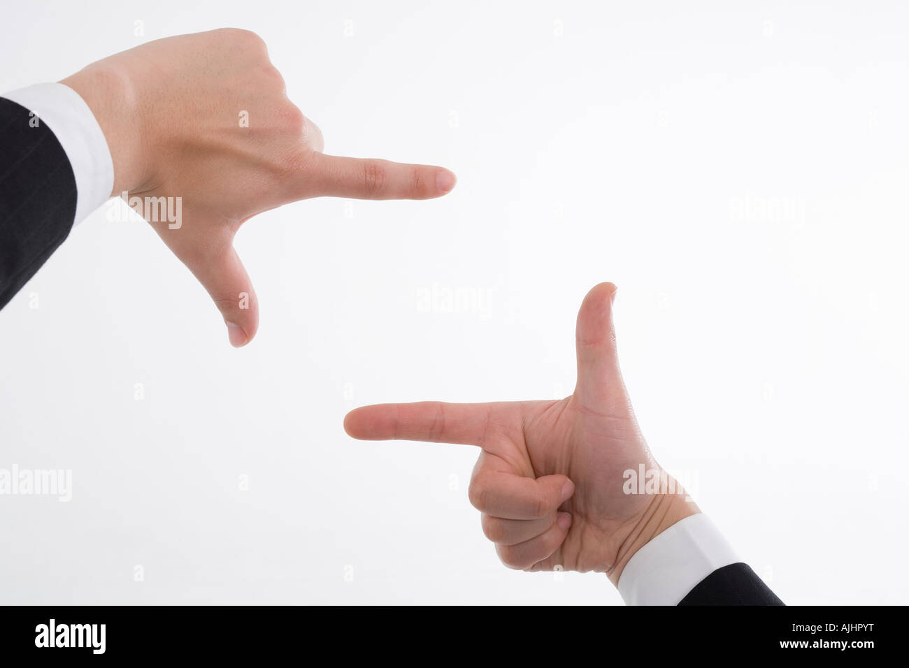 Man's hands gesturing Stock Photo - Alamy