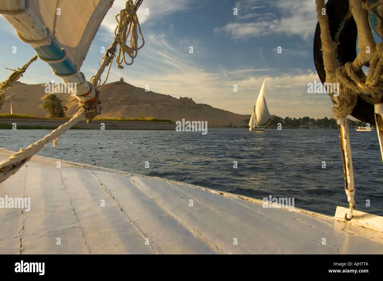 Felucca on the Nile Stock Photo - Alamy