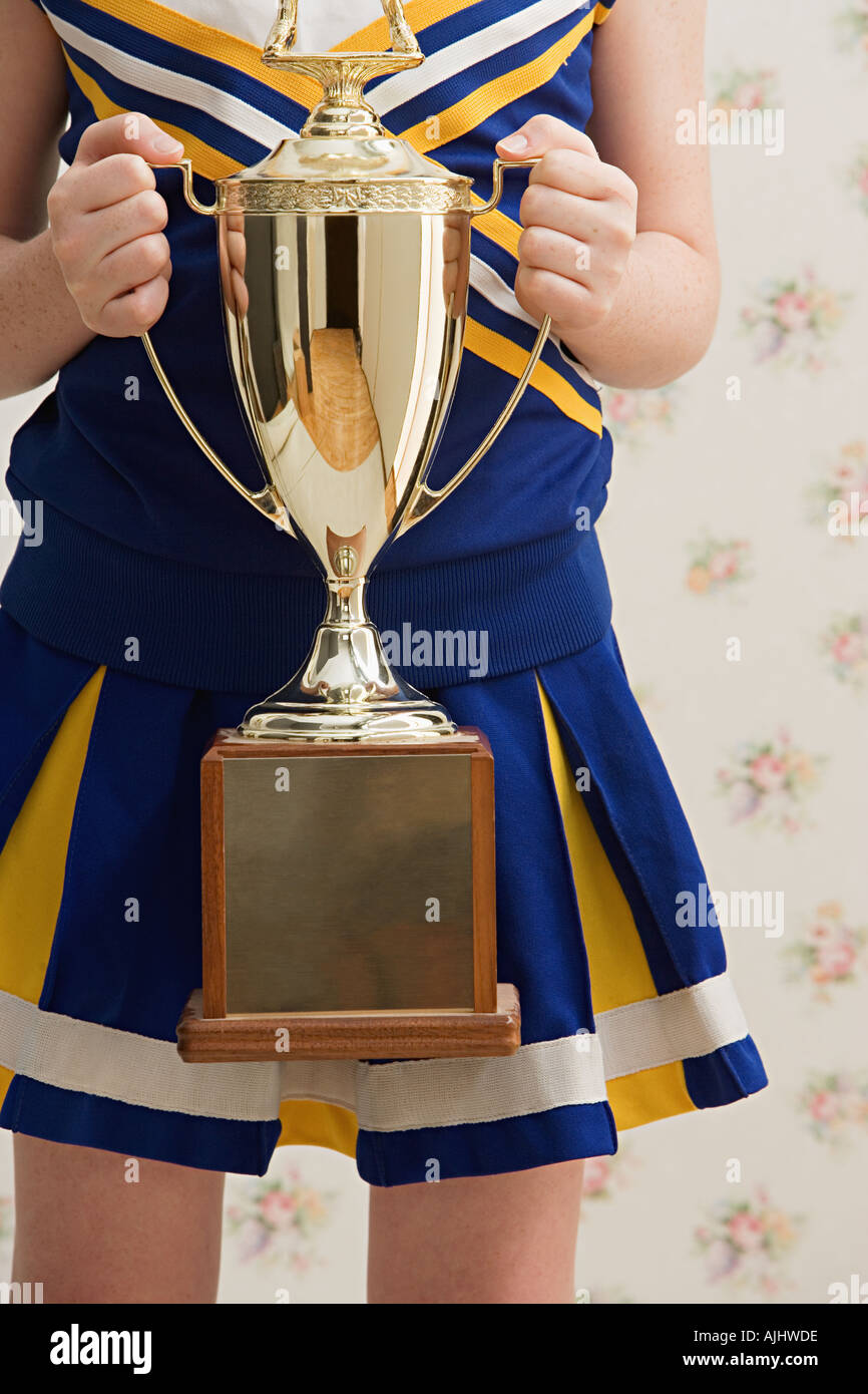 Cheerleader trophy hi-res stock photography and images - Alamy
