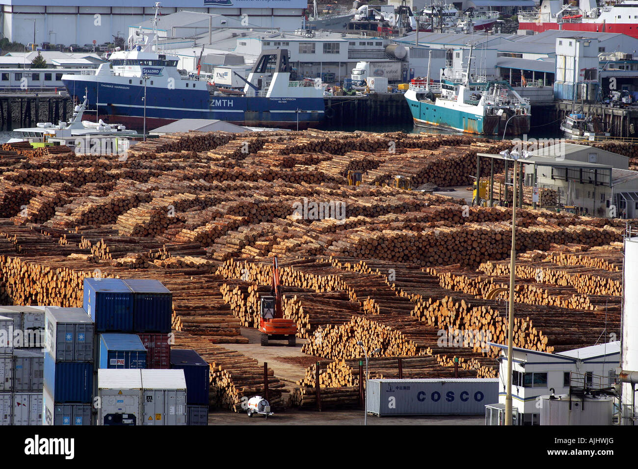 Port Nelson Nelson New Zealand where fumigation of timber for export ...