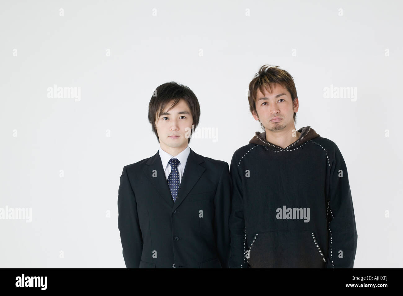 Portrait of two young men Stock Photo - Alamy