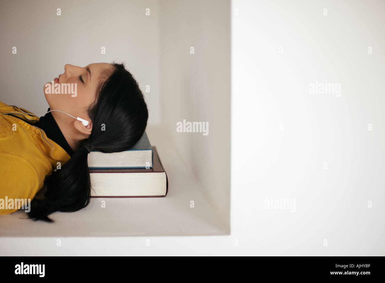 Asleep on a book hi-res stock photography and images - Alamy