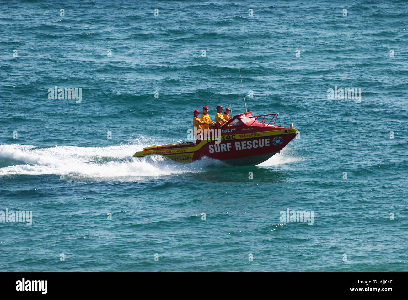 Surf Rescue Boat Gold Coast Queensland Australia Stock Photo - Alamy