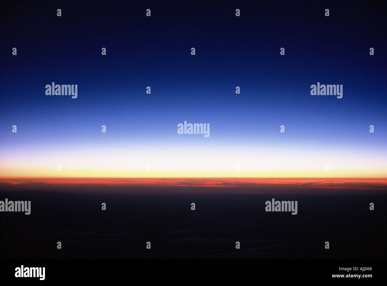 Abstract sunrise from the air Stock Photo - Alamy