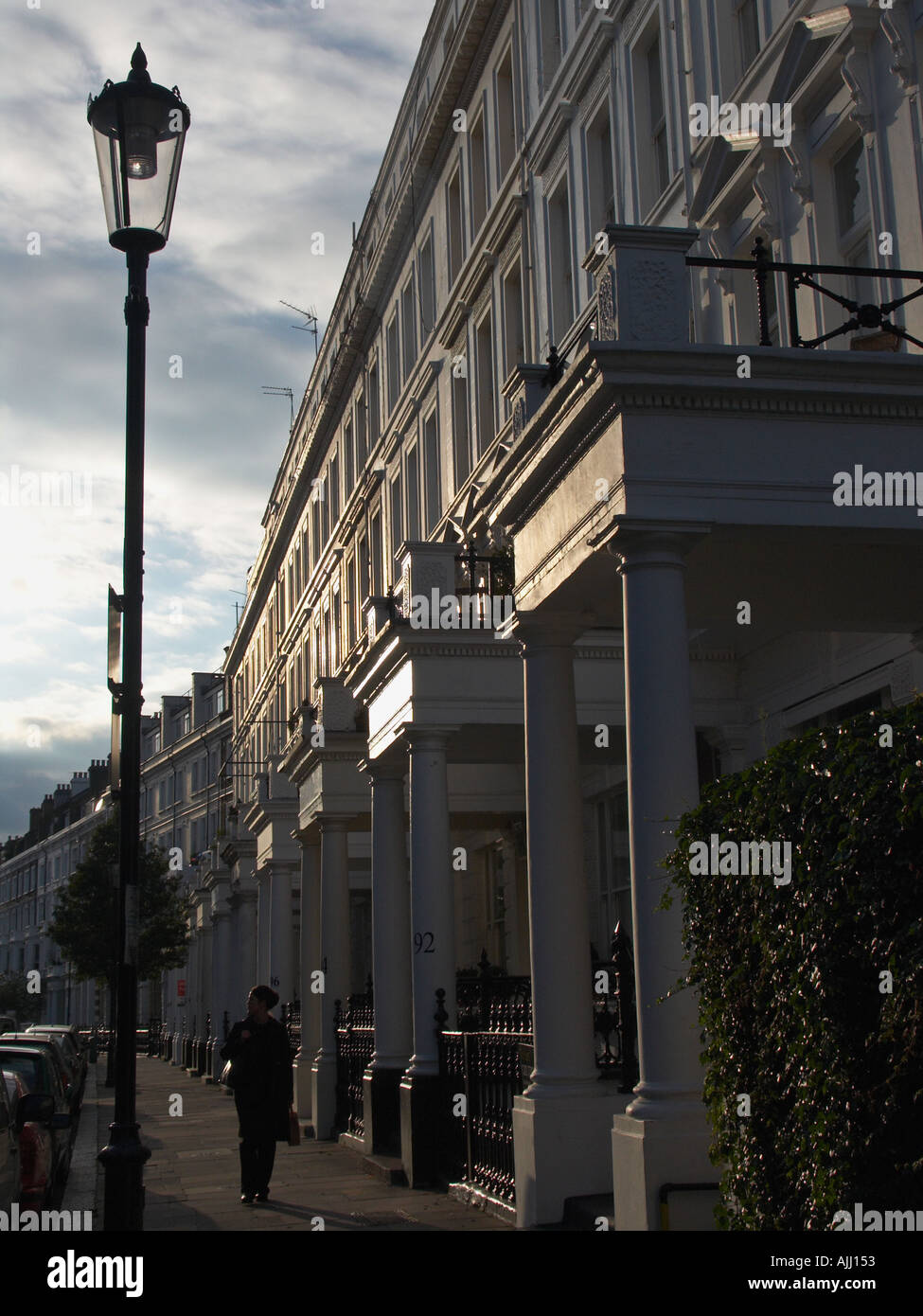Row Houses at Lexham Gardens Kensington London England UK Stock Photo ...
