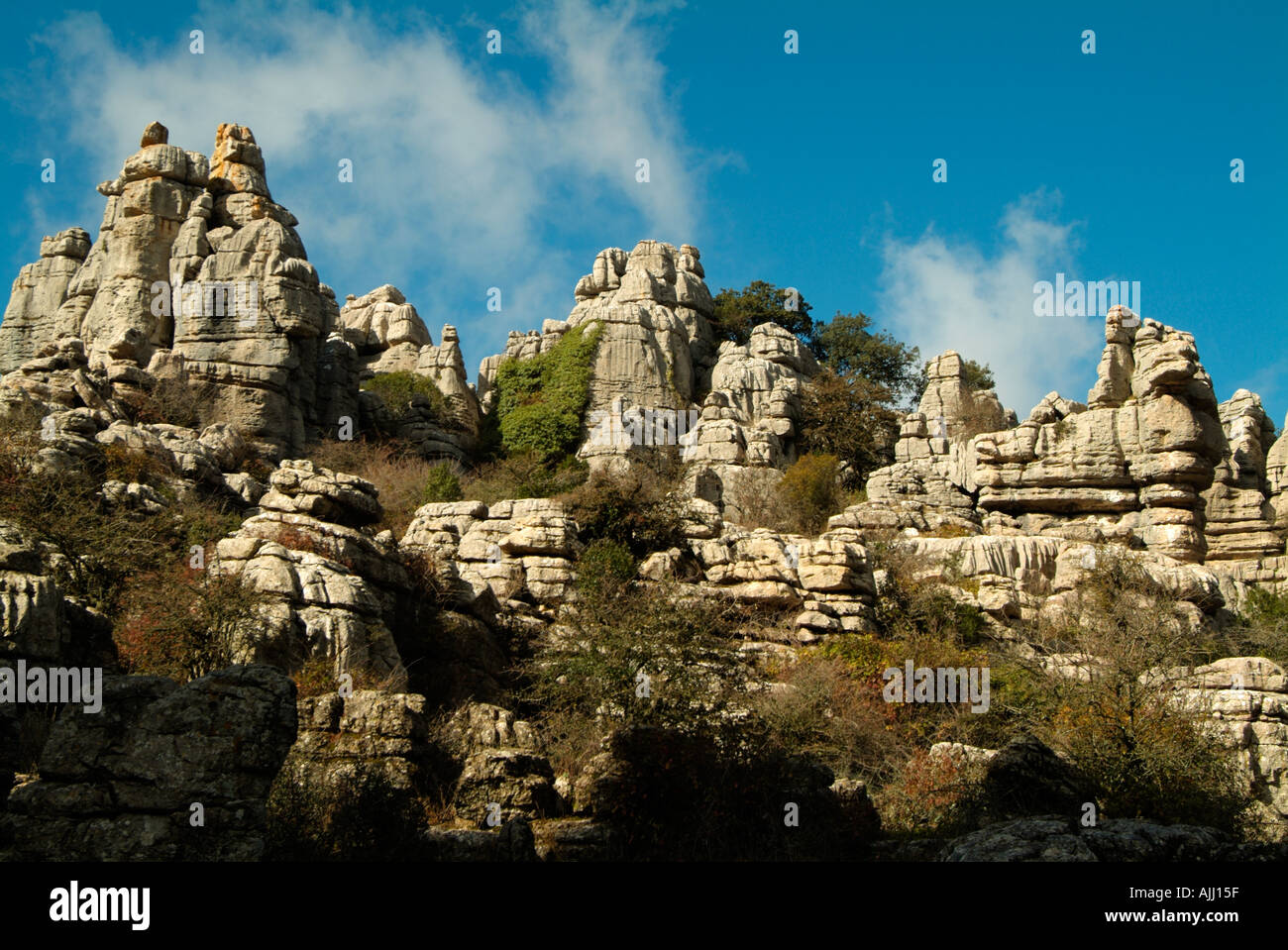 Rock formations, El Torcal, Spain Stock Photo - Alamy