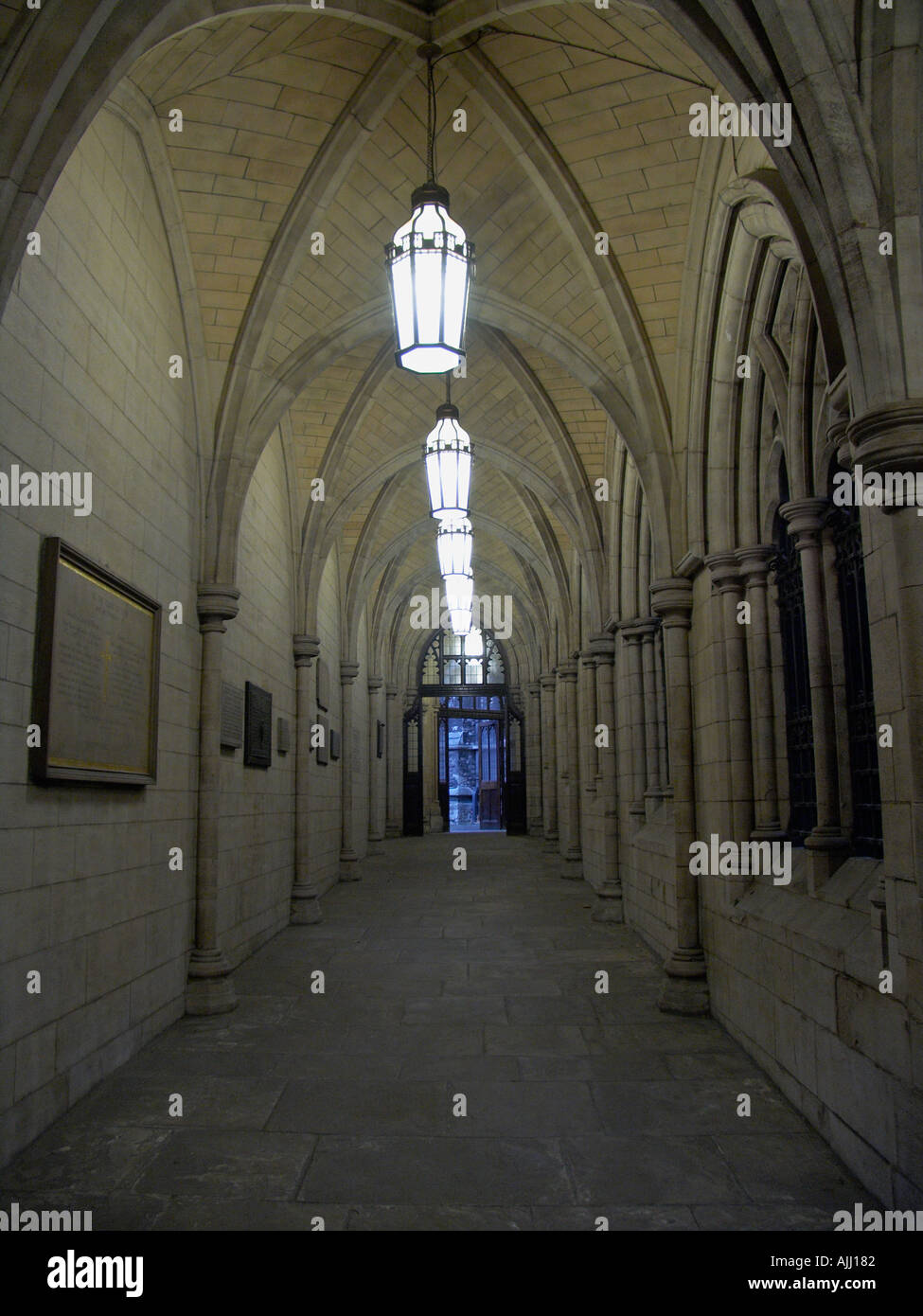 Vaulted ceiling of passageway Saint Mary Abbot Church Kensington High ...