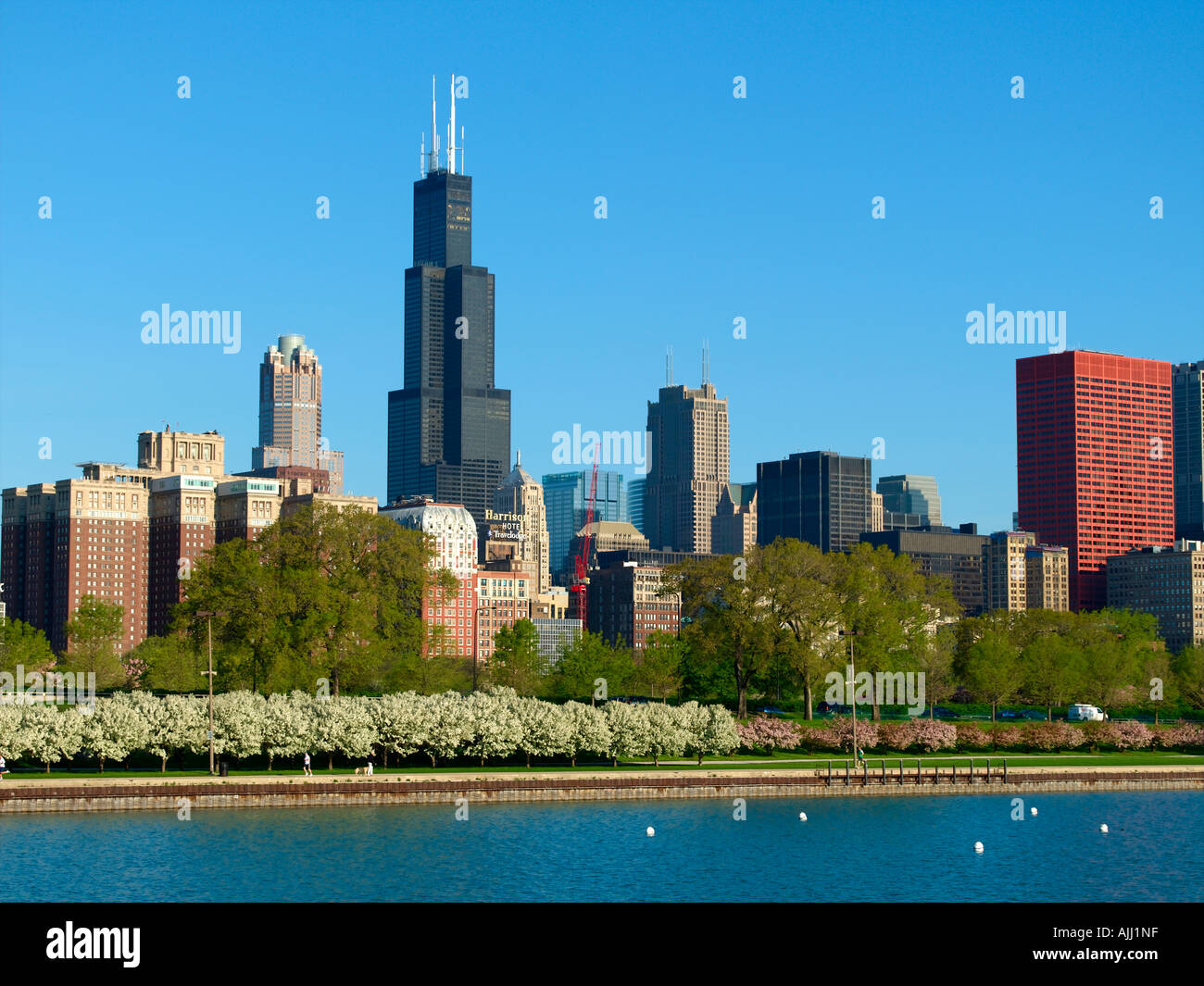 Lake Michigan, Skyline, Sears Tower Stock Photo - Alamy