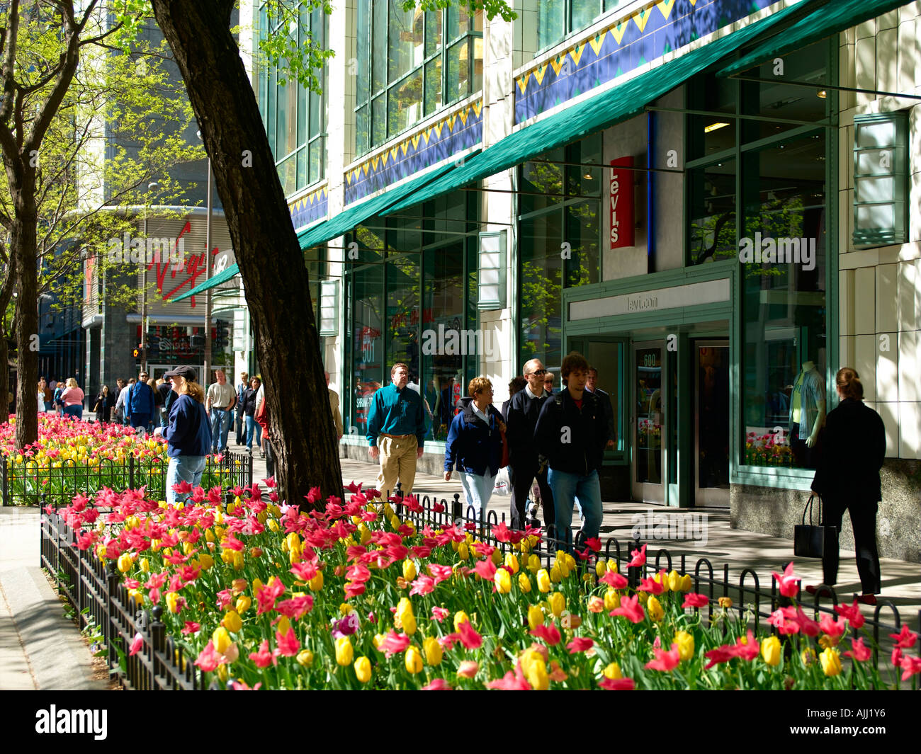 Michigan Avenue, Magnificent Mile, Spring Stock Photo - Alamy