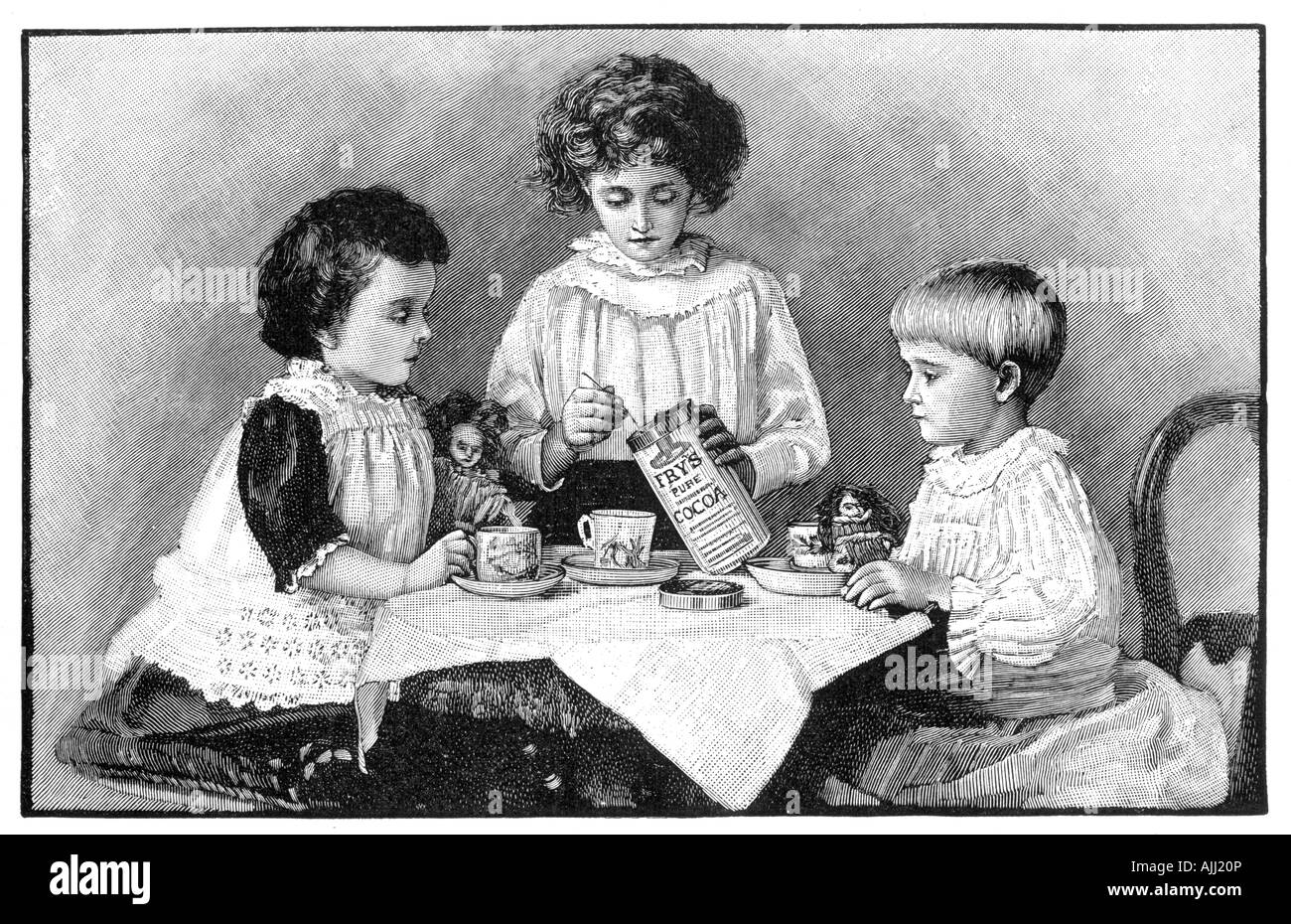 Victorian Advertisement for Fry's Cocoa Powder Stock Photo - Alamy