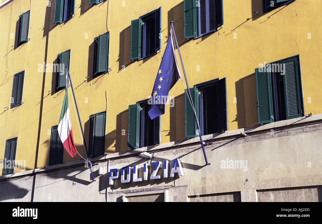 A police station in Rome Italy Stock Photo - Alamy